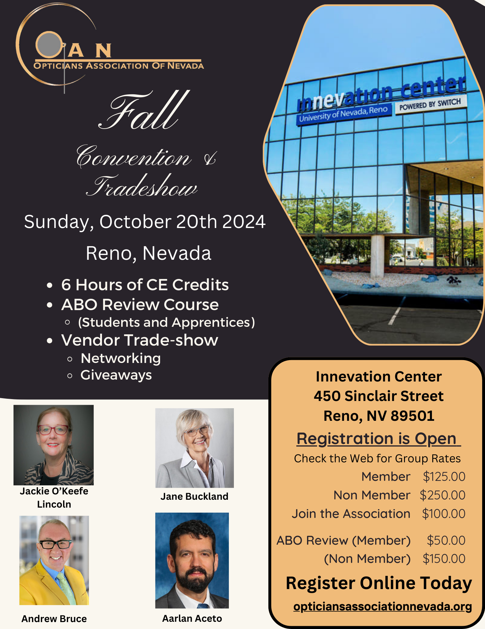 Events - Opticians Association of Nevada